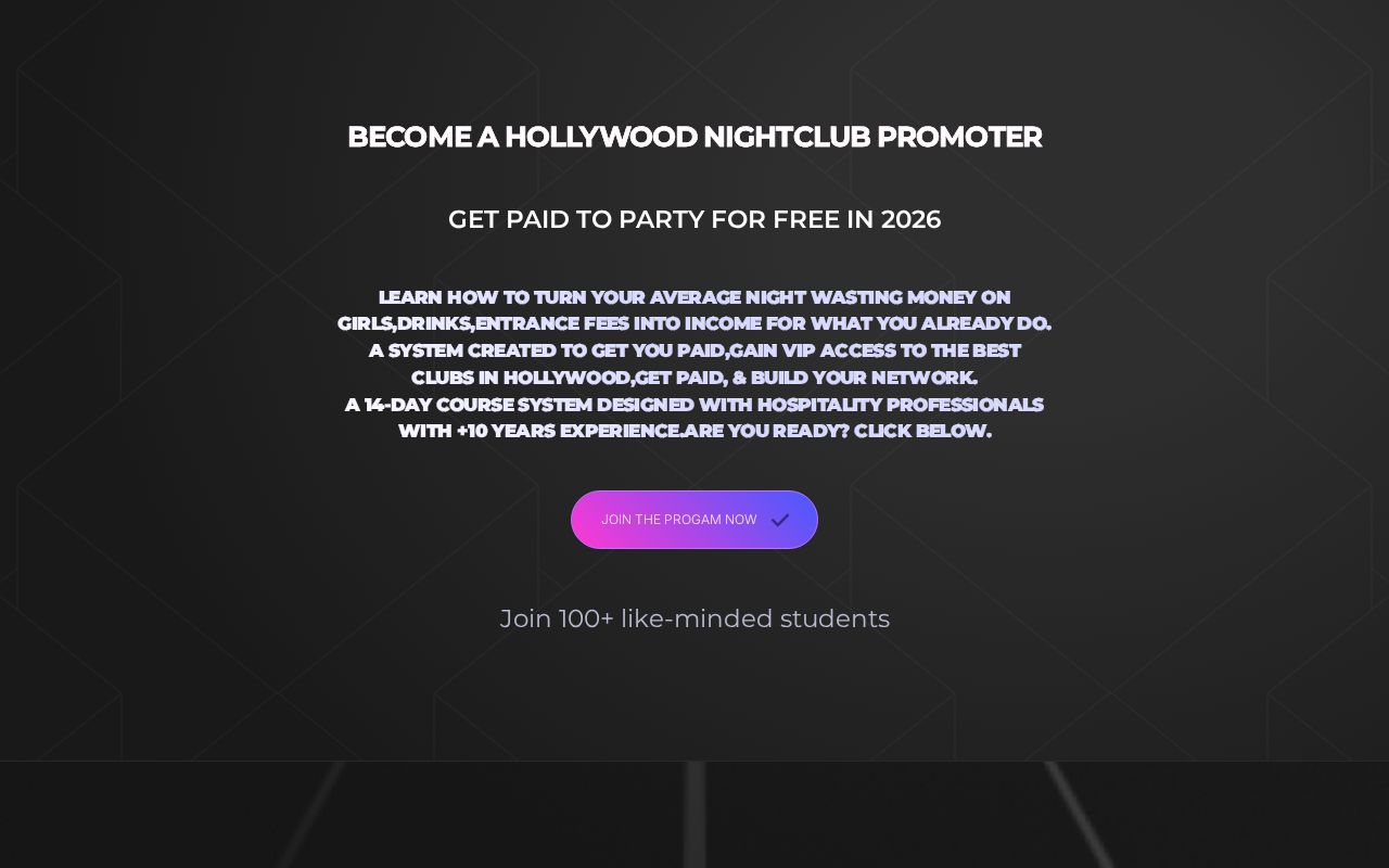 Nightclub Promoter Program